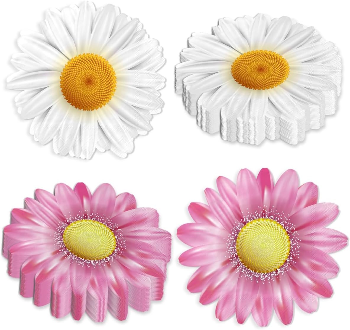 Amazon.com: CMUSKO 40Pcs Daisy Napkins-Spring Party Decorations Groovy ...