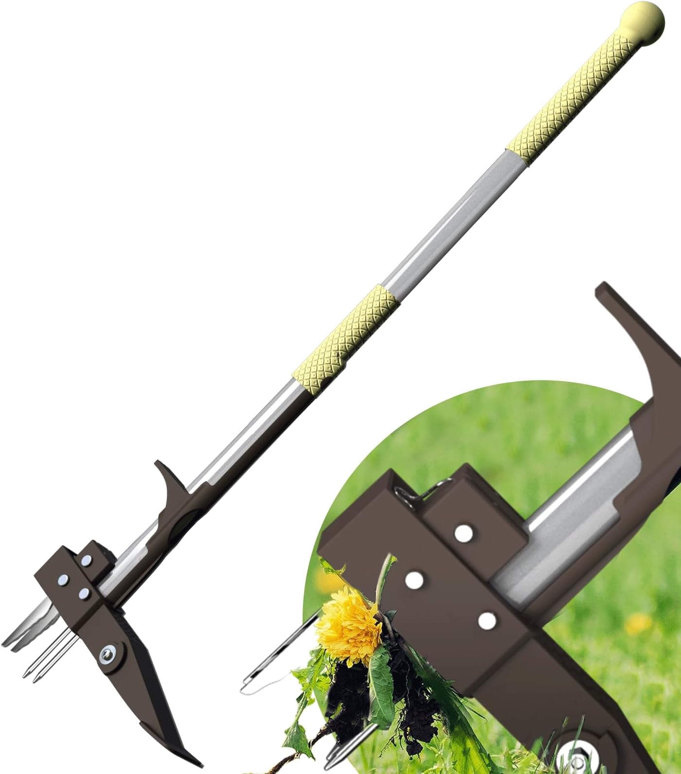 Amazon.com : ELECROW Weed Puller Tool, Stand Up Stainless Steel Weeder ...