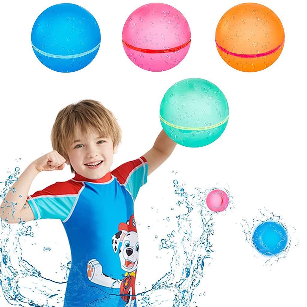 Buy PATPAT® Water Balloons for Kids,4Pcs Refillable Splashing Water ...