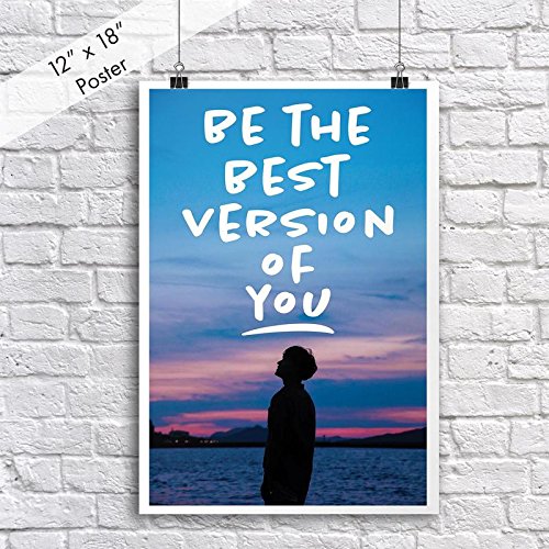 JSC439 Be The Best Version Of You Poster | 18-Inches By 12-Inches ...