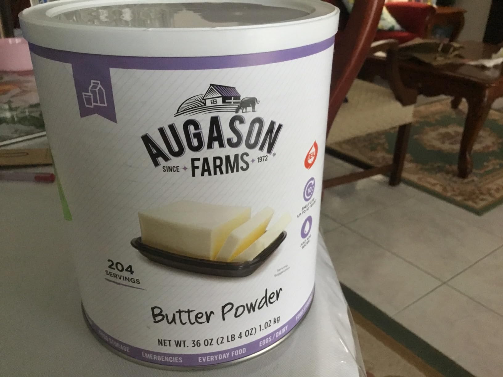 Augason Farms Butter Powder 36 oz #10 Can : Amazon.com.au: Pantry Food ...