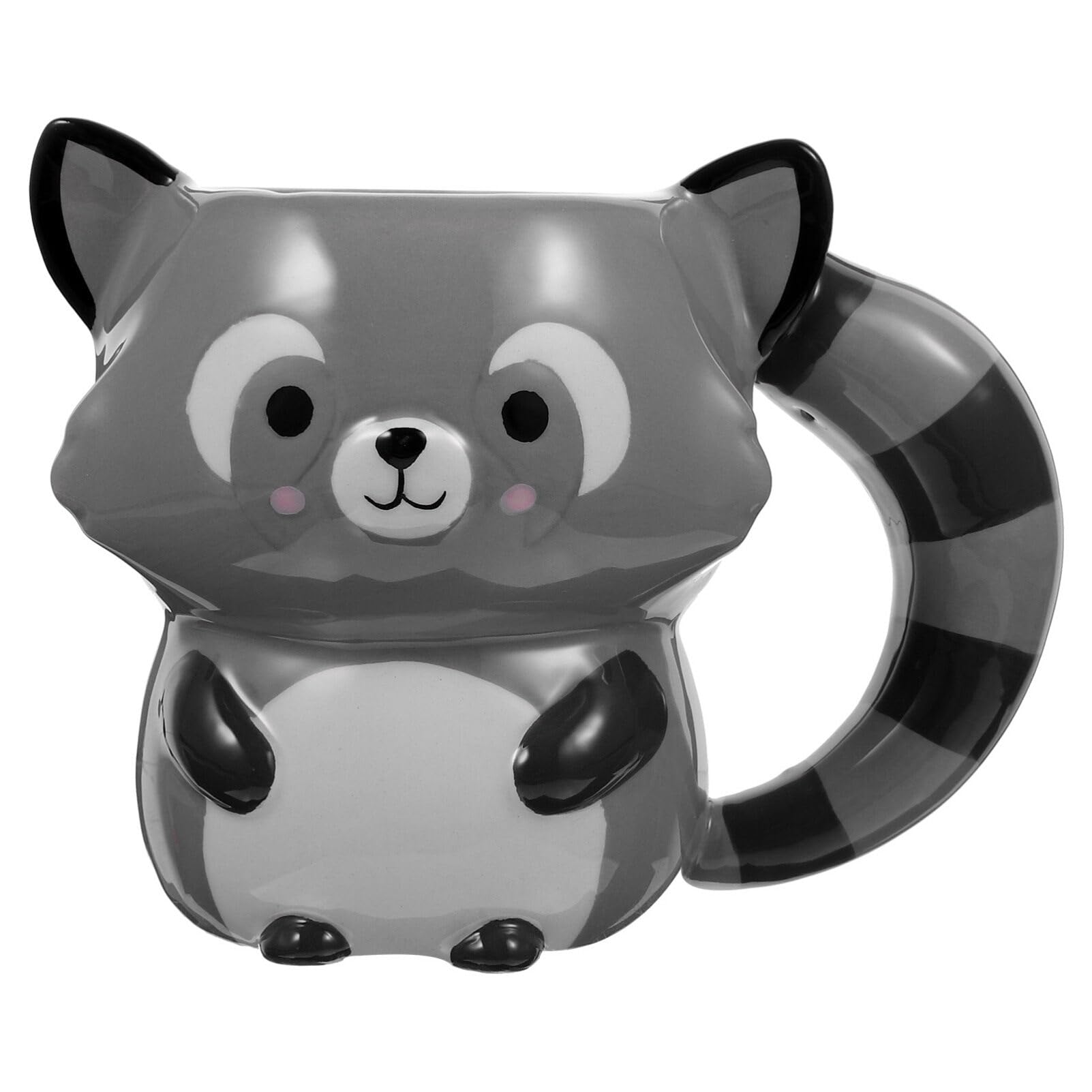 Amazon.com | Luxshiny Raccoon Mug Cute Ceramic Coffee Mug 3D Animal ...
