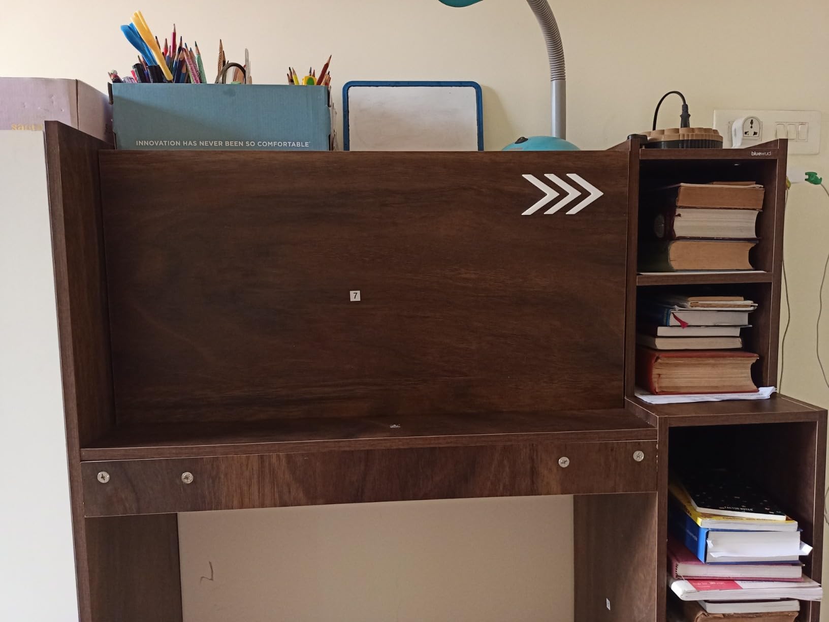 BLUEWUD Walden Engineered Wood Study and Computer Laptop Table for Home ...