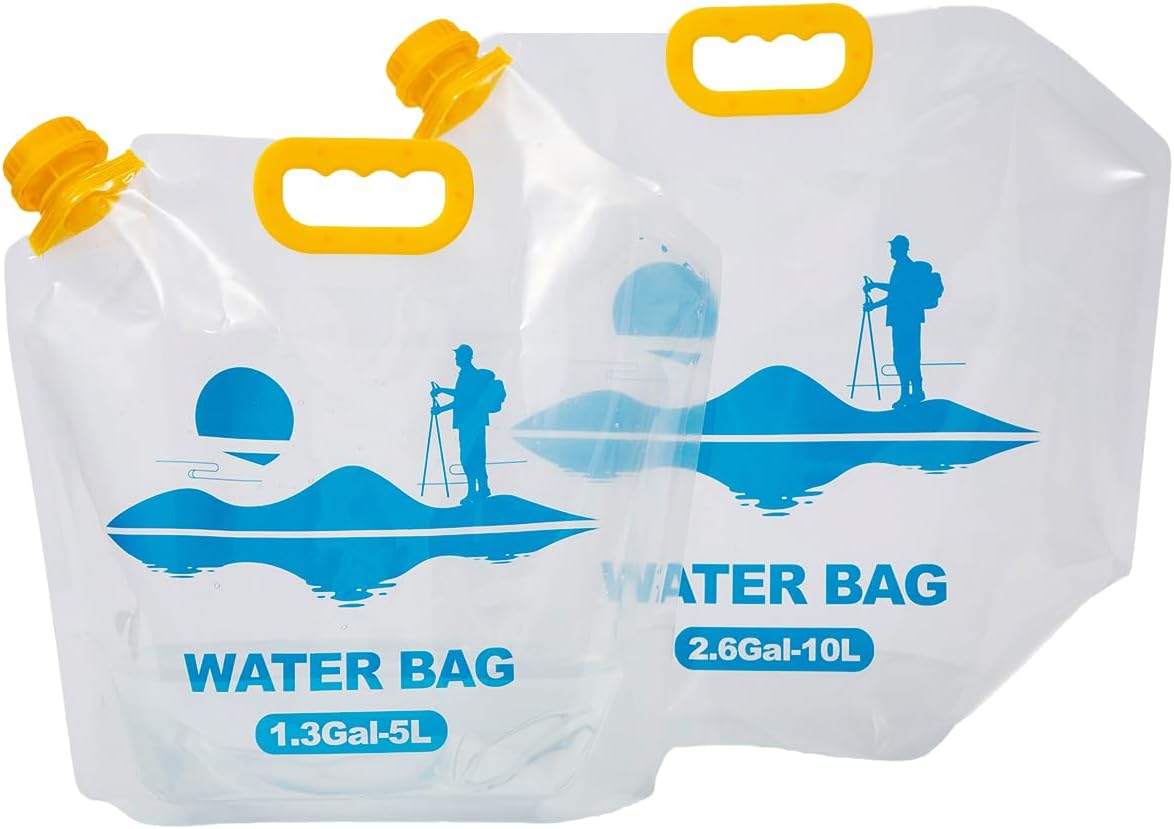 Amazon.com : WQZOSTC Collapsible Emergency Water Container Bag ...