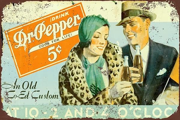 Amazon.com: Metal Tin Signs Vintage Sign 1922 Dr. Pepper Look ...