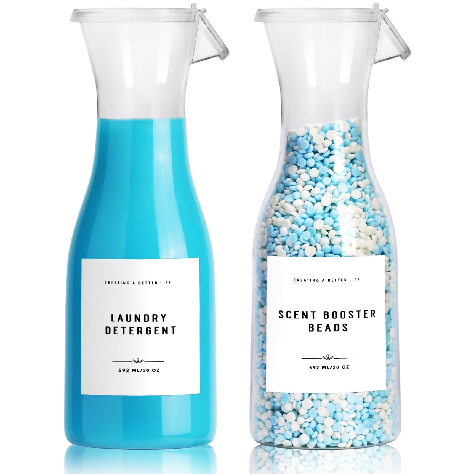 Amazon.com: GIXSEGIE Laundry Detergent Dispenser Bottle 20oz with ...