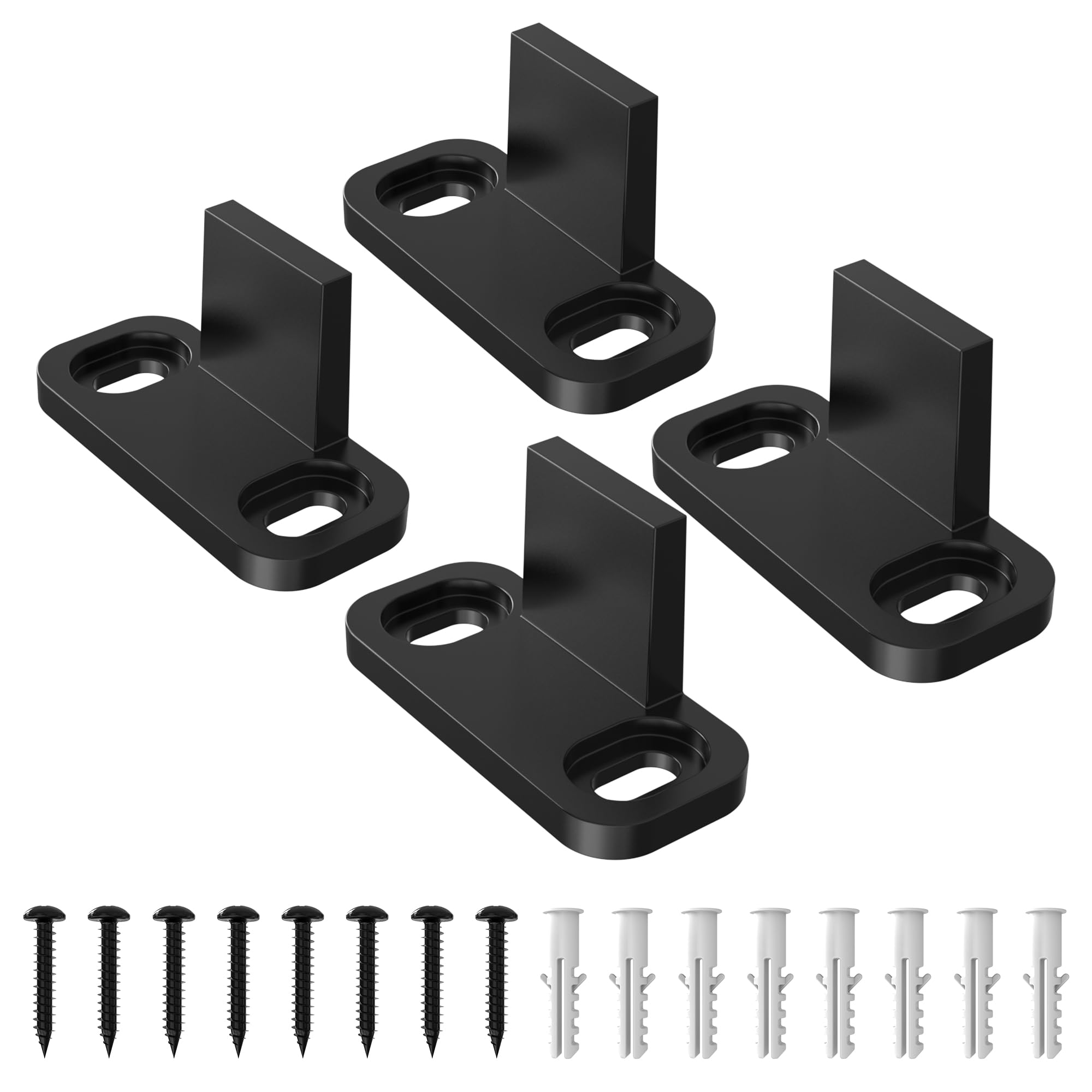 Snapklik.com : ZEKOO Adjustable Sliding Barn Door Hardware Door Bottom ...