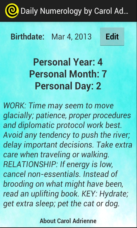 Daily Numerology (2013):Amazon.com:Appstore for Android