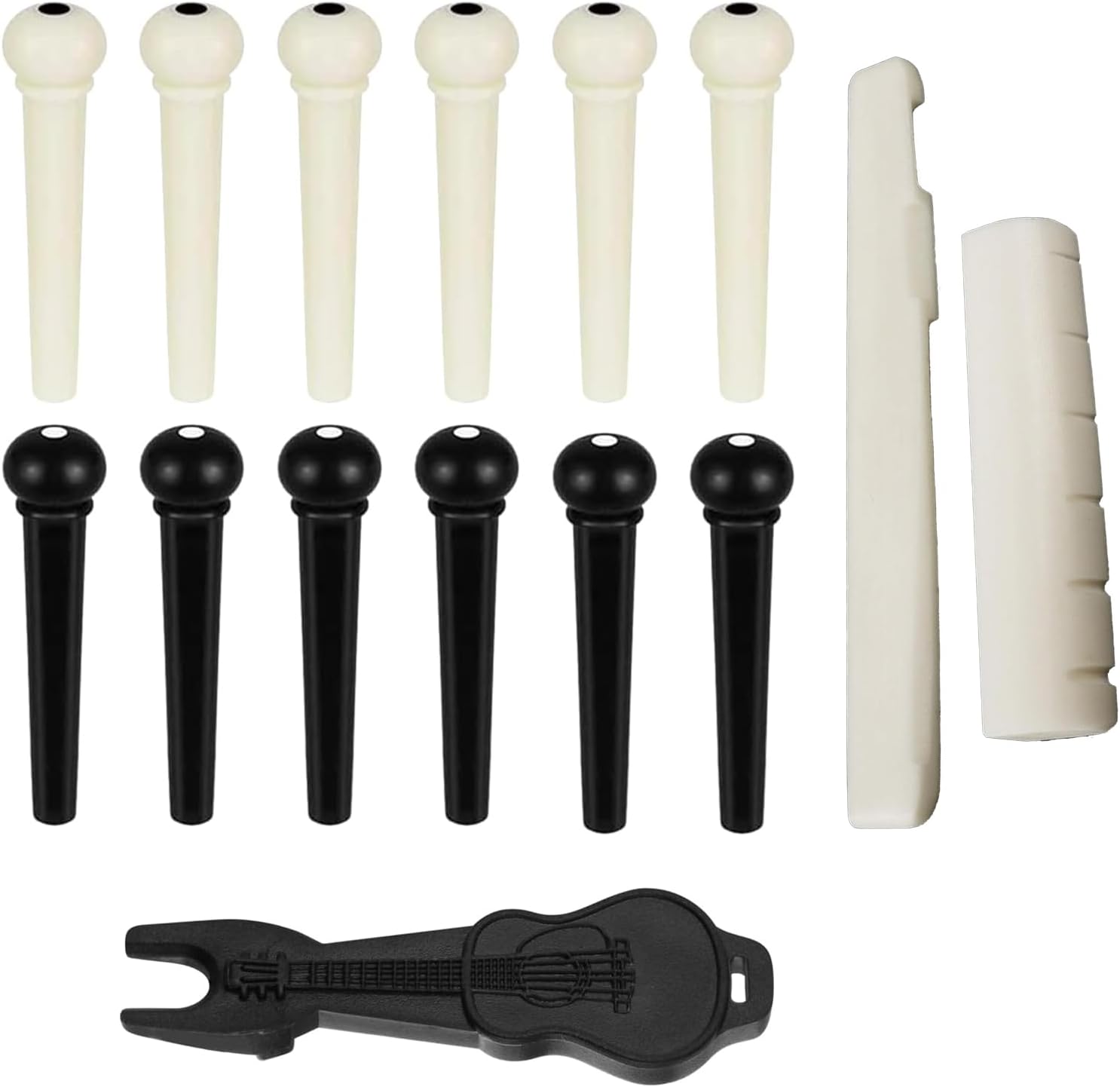 Amazon.com: 18 Piece Acoustic Guitar Bridge Pins, Guitar Accessories ...