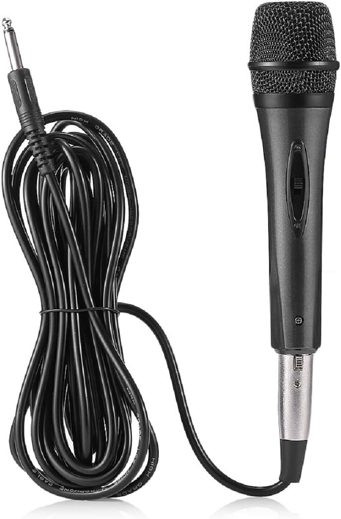 Amazon.com: Singing Machine Wired Microphone for Karaoke, (Black ...