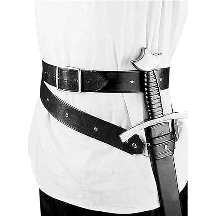 Buy Wraith of East Faux Leather Sword Strap Gun Flintlock Pistol Double ...