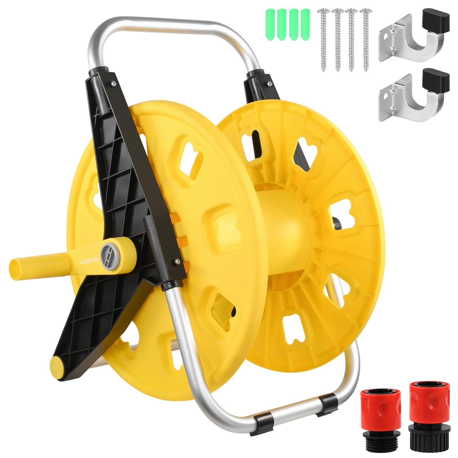 Amazon.com: Portable Garden Hose Reel-Holds 131-Feet Hose，5/8 inch Hose ...