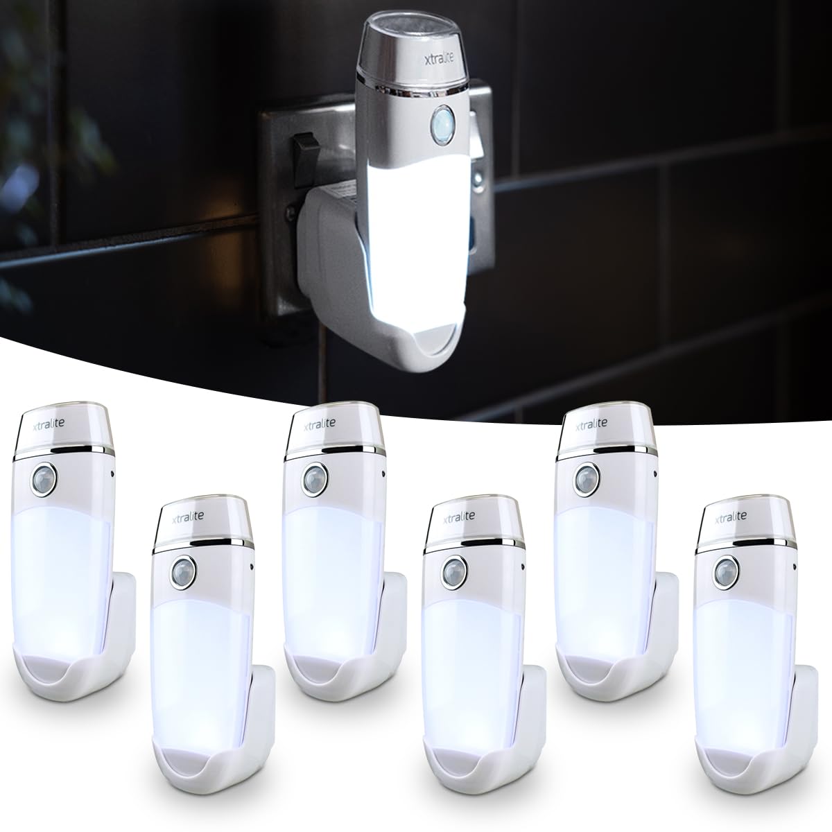 Xtralite NiteSafe Duo + Rechargeable Nightlight and Torch with 4 ...