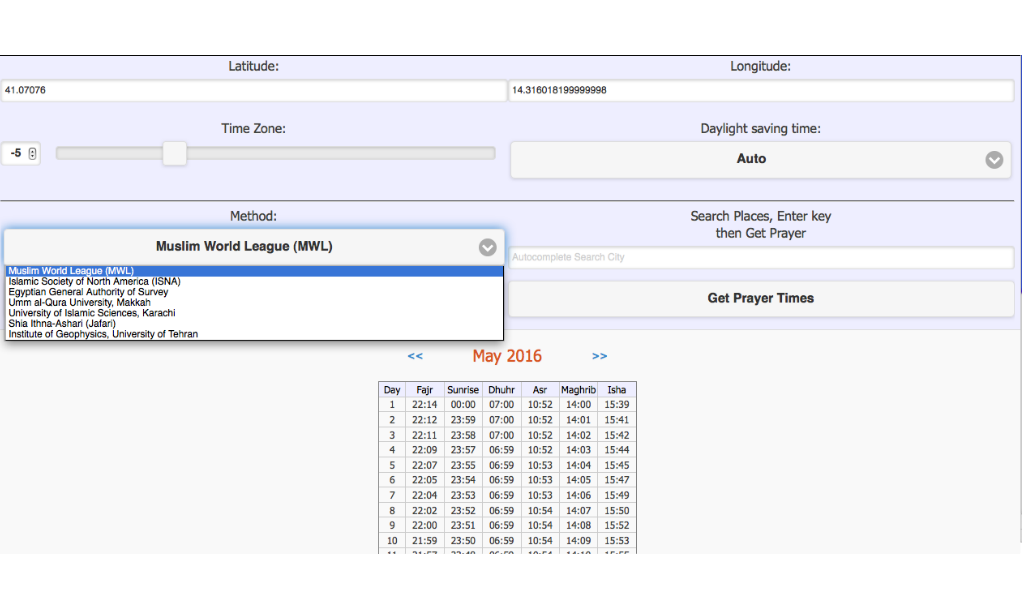 Monthly Prayer Timetable:Amazon.es:Appstore for Android