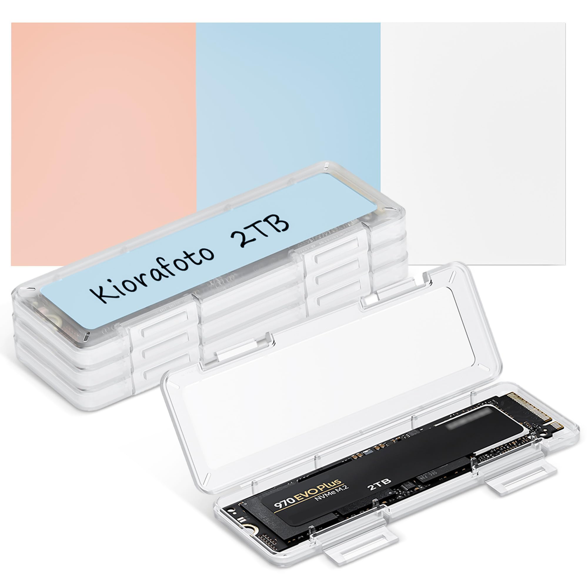 Amazon.com: 4 Pack Clear Plastic M.2 2280 2260 2242 2230 SSD Case ...
