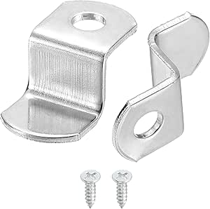 uxcell 40 Pcs 3/8" Offset Canvas Clips, Picture Framing Mirror Clips Z ...