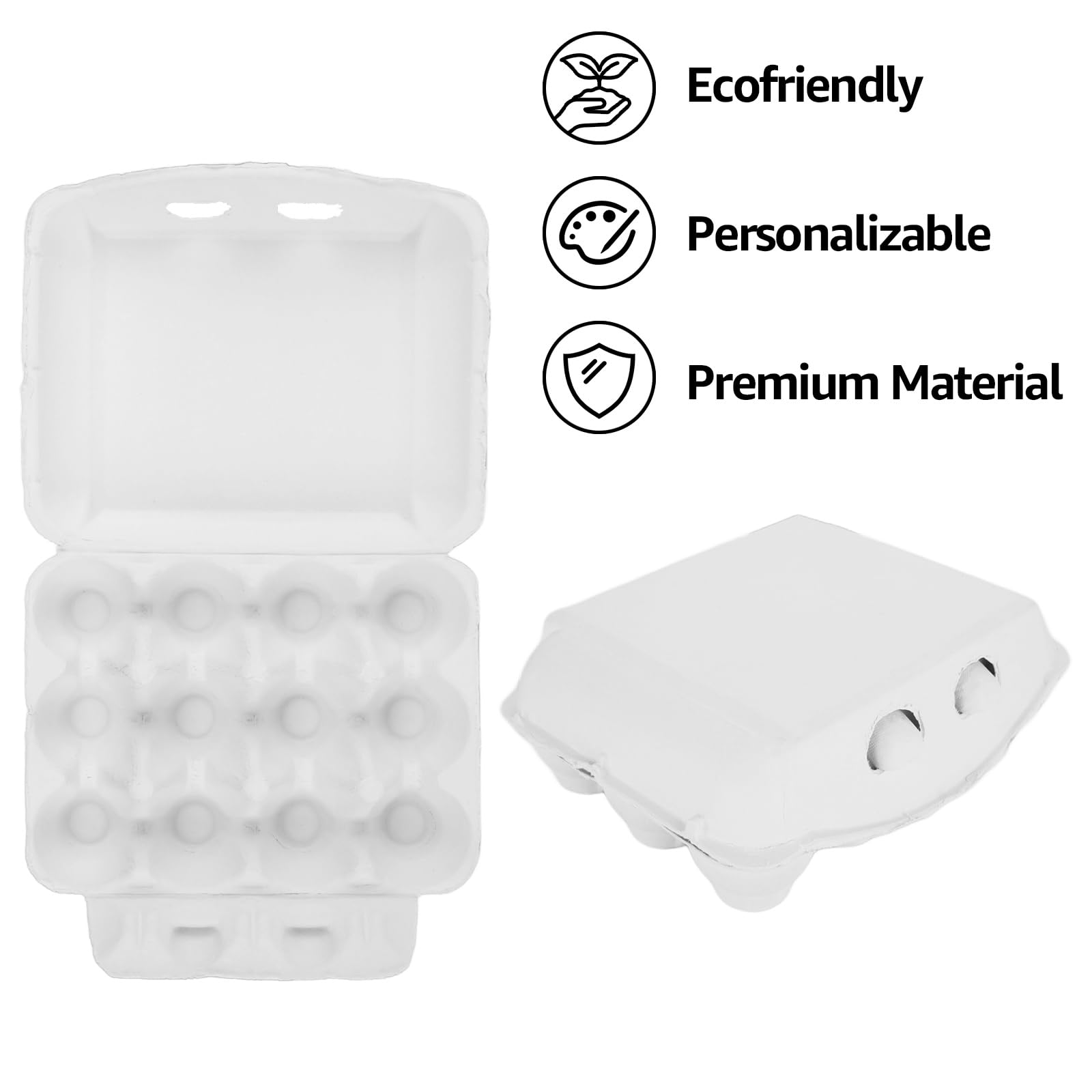 Snapklik.com : 30 Pack Egg Cartons 12 Count, 3x4 Egg Cartons Cheap Bulk ...