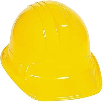 12 Pcs Yellow Construction Hats Toy For Kids and Adults Dress Up Theme ...