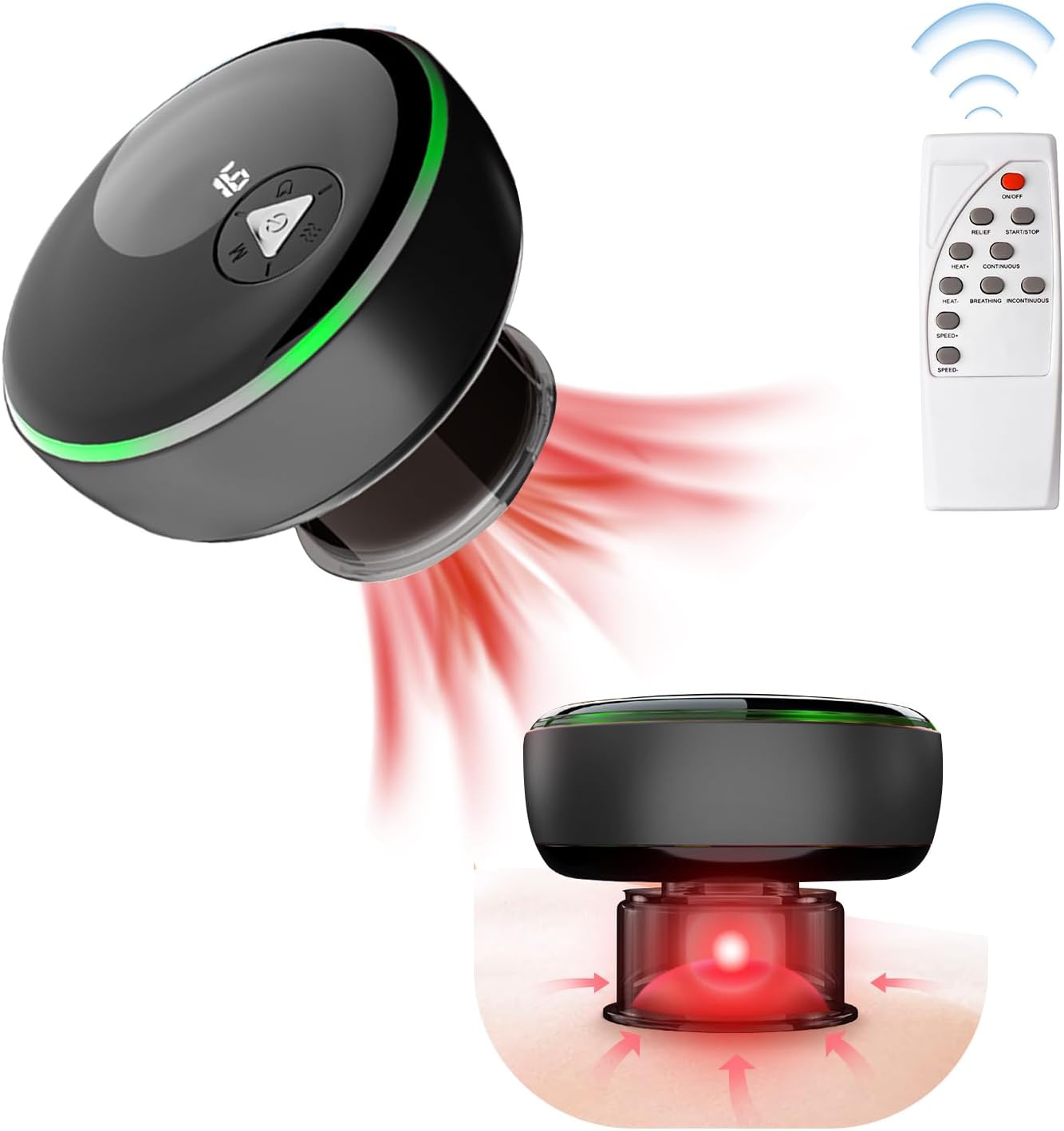 Amazon.com: Smart Electric Cupping Therapy Set with Red Light, Dynamic ...