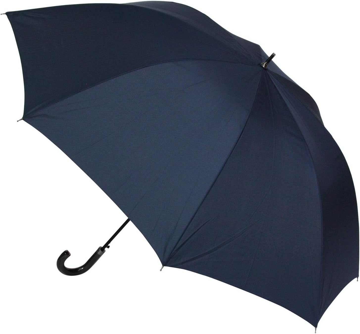 Amazon.co.jp: ベーシックスタンダード(Basic Standard) 長傘 メンズ 大きい 大判 紳士傘 75cm ワンタッチ ジャンプ傘 丈夫 軽量 グラスファイバー骨 強風 ...