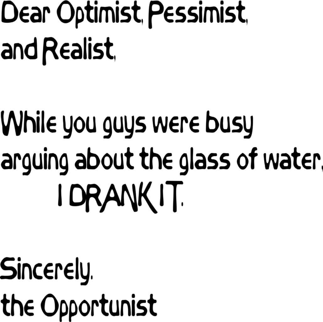 Amazon.com: Dear Optimist, Pessimist Realist Quote Picture Art – Funny ...