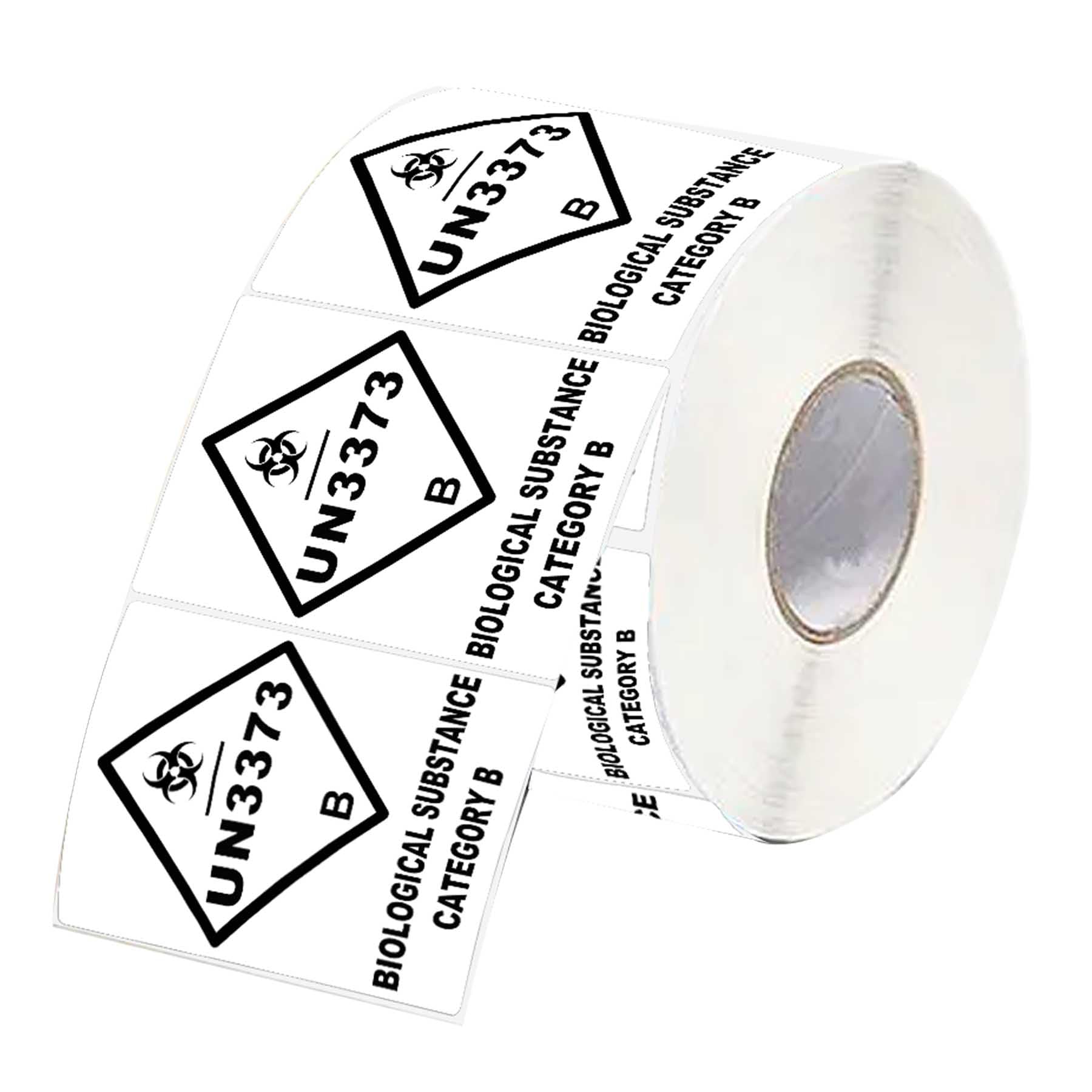 Amazon.com : UN3373 Labels for Biological Substance Category B Stickers ...