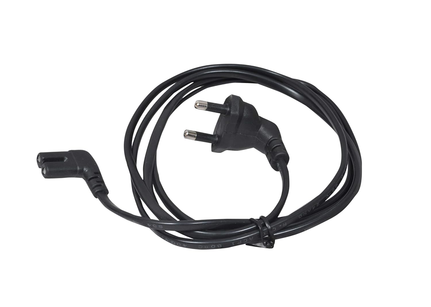 Crystonics 2 Pin Universal AC Laptop Power Cable Cord 2 Pin Plug - L ...