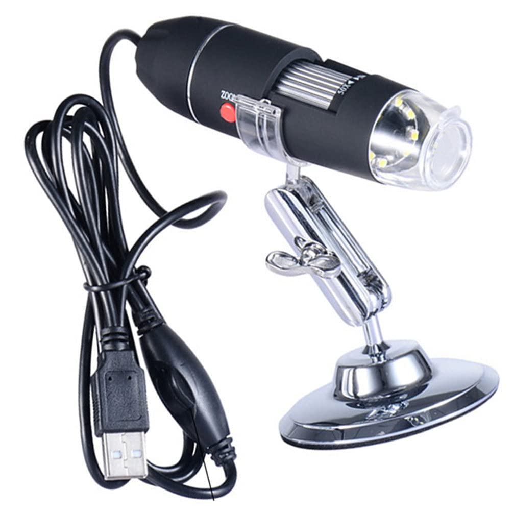 Snapklik.com : Portable Usb Digital Microscope Led Light Silver Bracket ...
