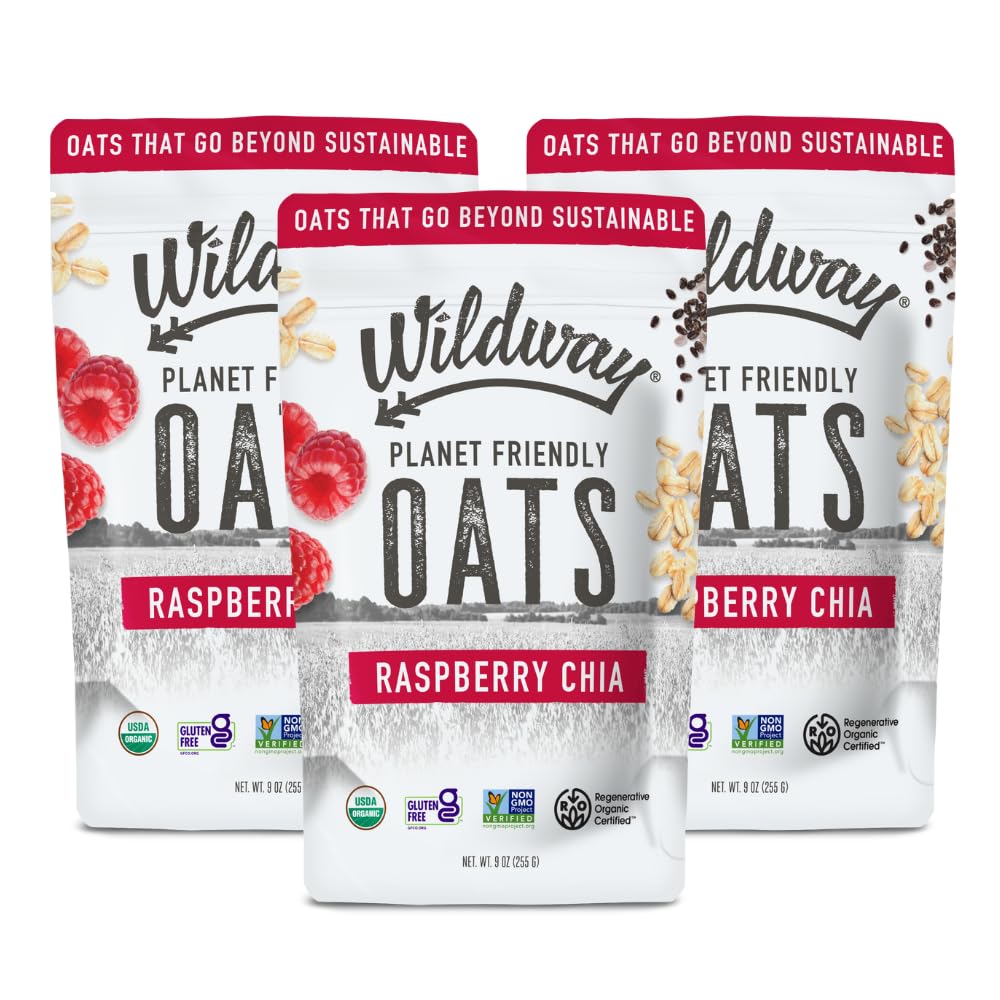 Amazon.com: Wildway Organic Rolled Oats, Overnight Oats | Glyphosate ...