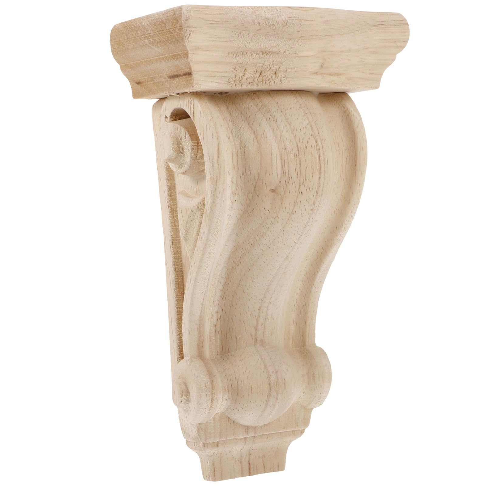 Traditional Wood Brackets Natural Recessed Wood Corbels Wood Shelf ...