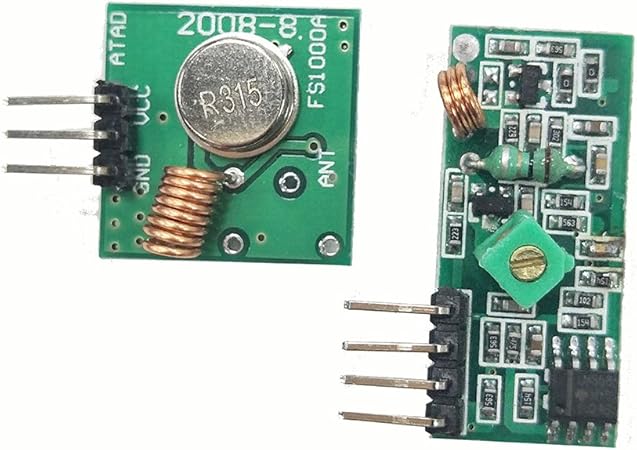 Amazon.com: HiLetgo 315Mhz RF Transmitter and Receiver Module link kit for Arduino/ARM/MCU ...