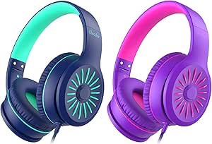 Amazon.com: Elecder i45 On-Ear Headphones with Microphone - Foldable ...