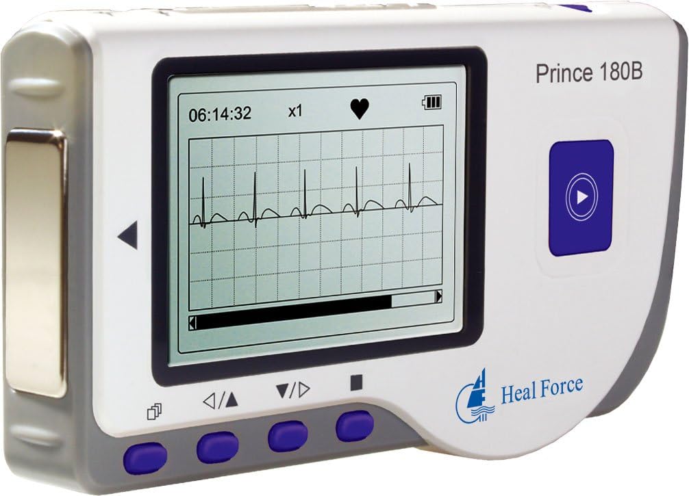Prince 180B Easy Handheld Portable ECG Monitor + Software + USB Link ...