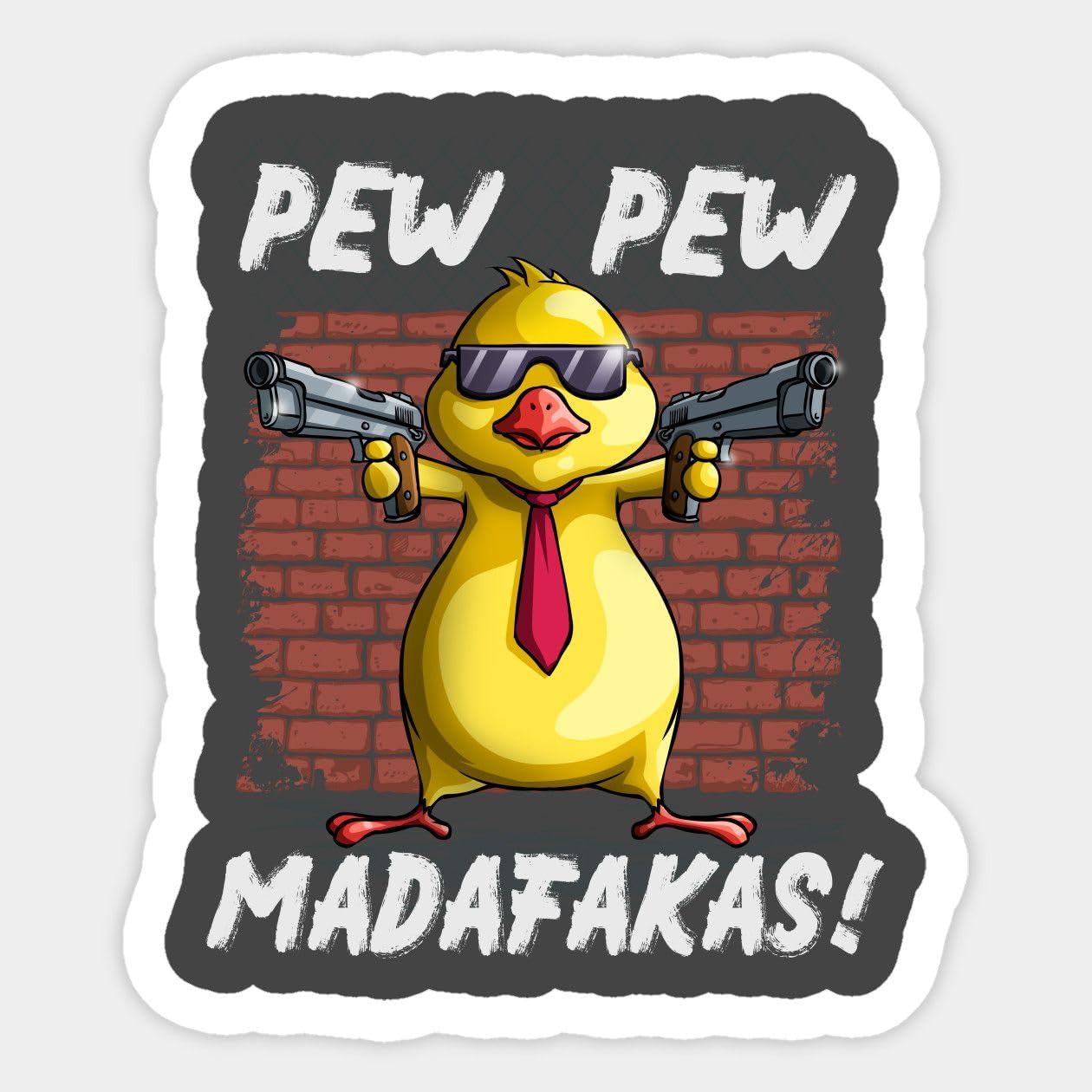 Amazon.com - Funny Pew Pew Madafakas Sticker | Vinyl | Decal for Car ...