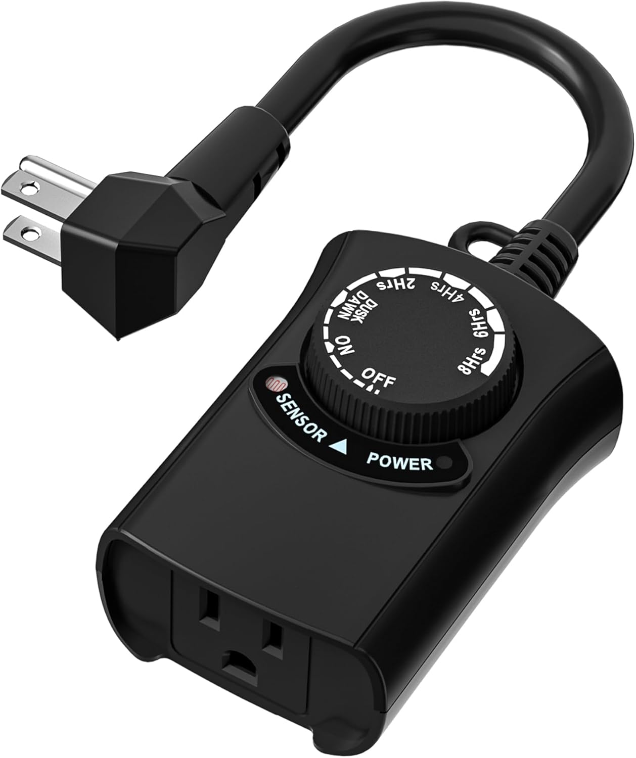 HBN Outdoor Light Timer Waterproof, Weatherproof Photocell Dusk to Dawn ...