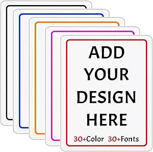 Amazon.com: Custom Signs Delivery Metal Sign - 8 X 6 Personalized ...