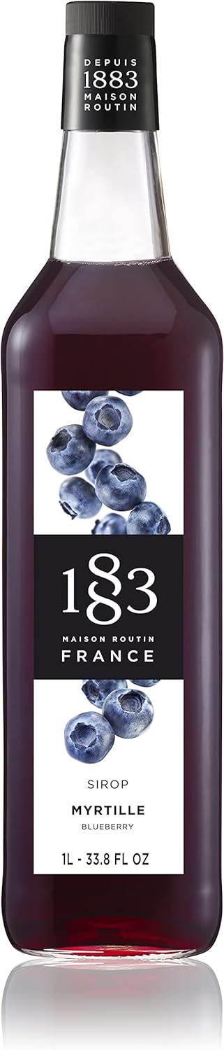 1883 Maison Routin Premium Blueberry Syrup for Cocktails, Mocktails ...