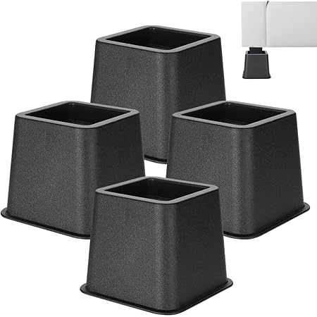 Nisorpa 4 Pack Bed Risers 3 Inch Heavy Duty Elephant Feet Chair Raiser ...