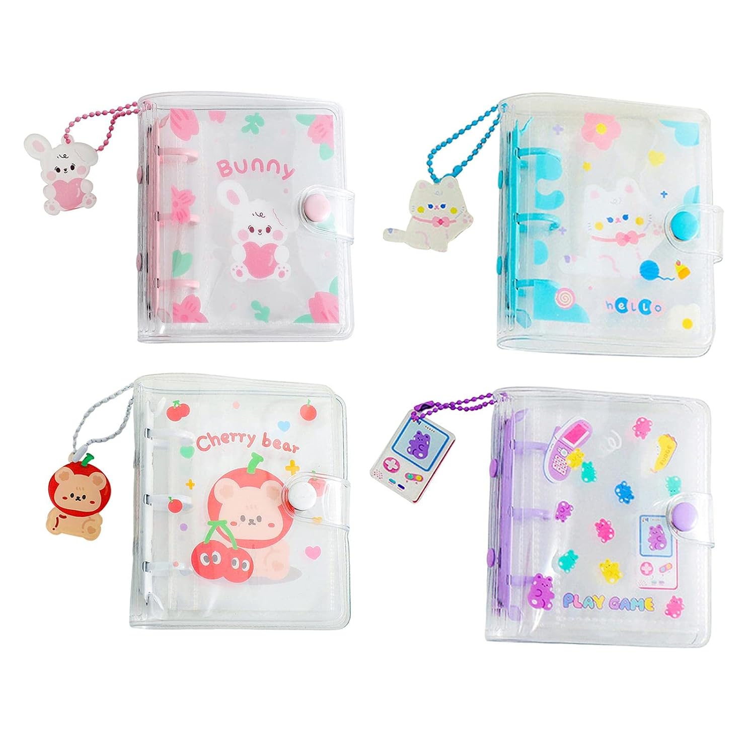 Enakshi Cute Mini Photo Album 10 Pockets ID Holder with Pendant ...