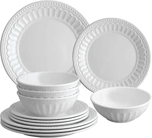 Amazon.com | Supreme Housewares 12-Piece Melamine Dinnerware Set ...