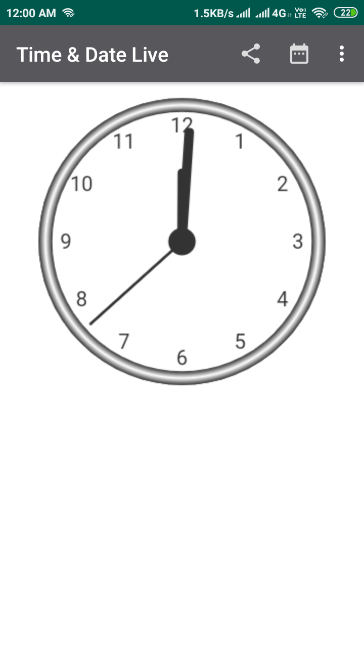 Digital Time Date Clock - App on Amazon Appstore