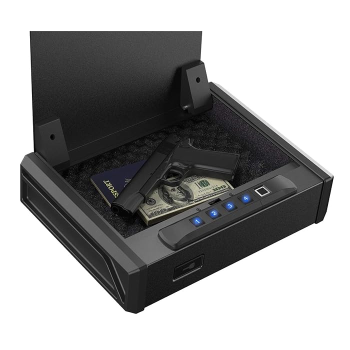 Buy RPNB Gun Safe,California DOJ Certified Quick-Access Pistol Safe for ...
