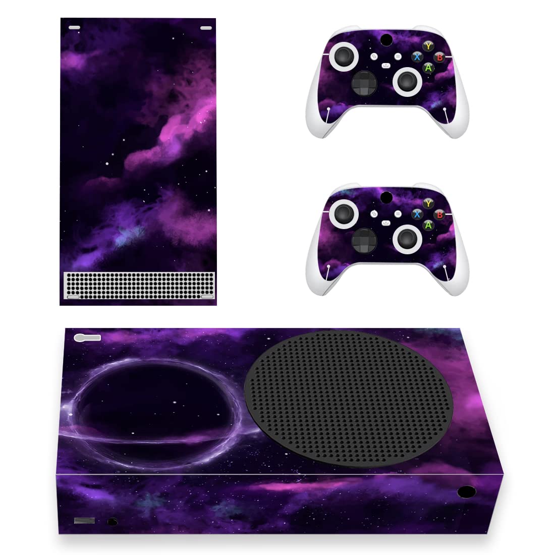 Buy PlayVital Purple Deep Space Custom Vinyl Skins for Xbox Series S ...