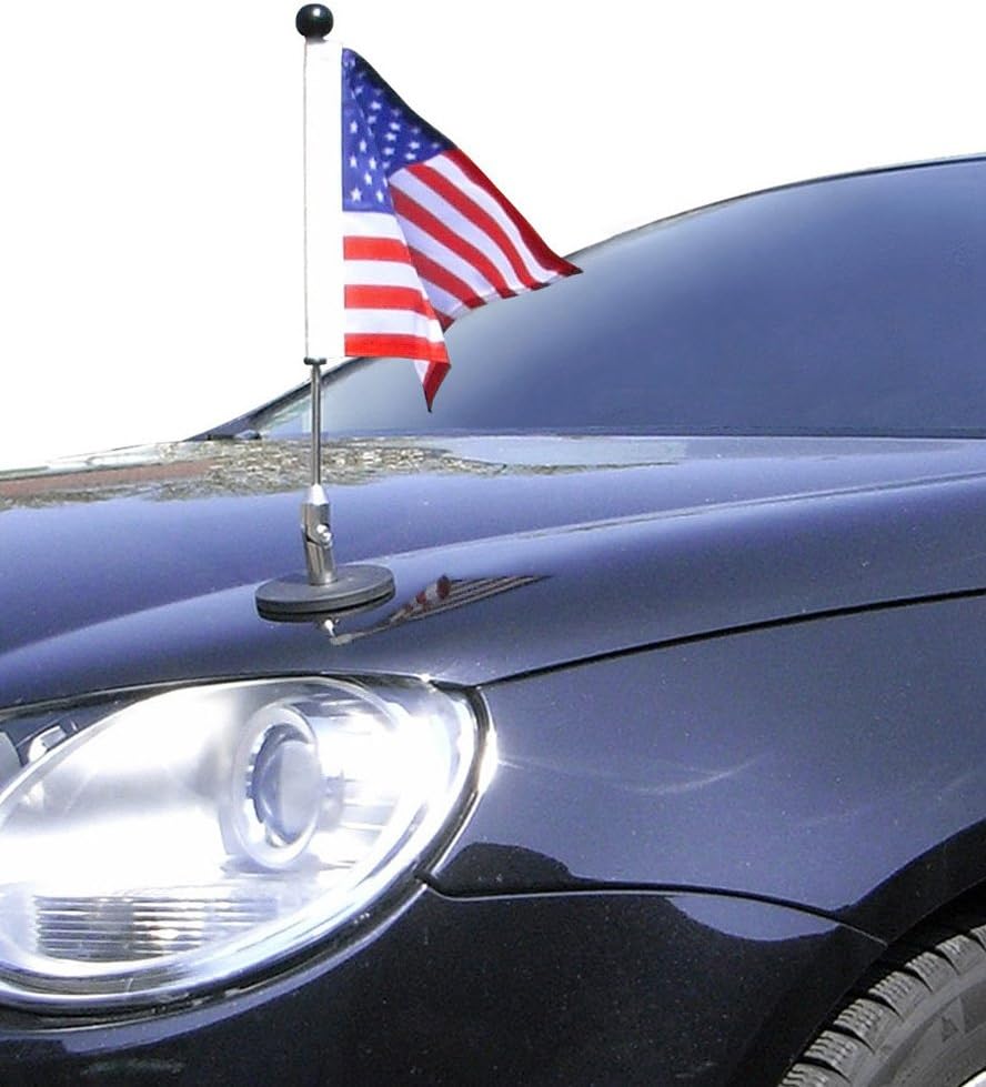 Amazon.com : Anley USA Car Flag & Flagpole with Air Suction Mount ...