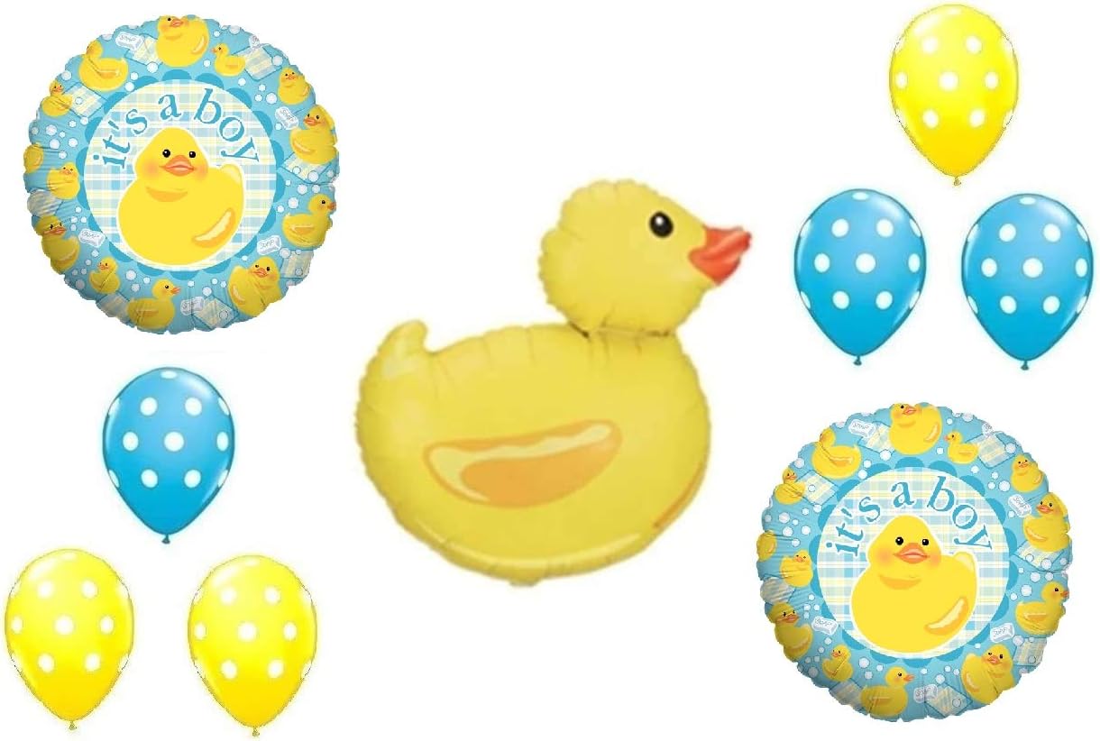 Amazon.com: Yellow DUCK Rubber Ducky Splish Splash Splasher 9 Piece ...