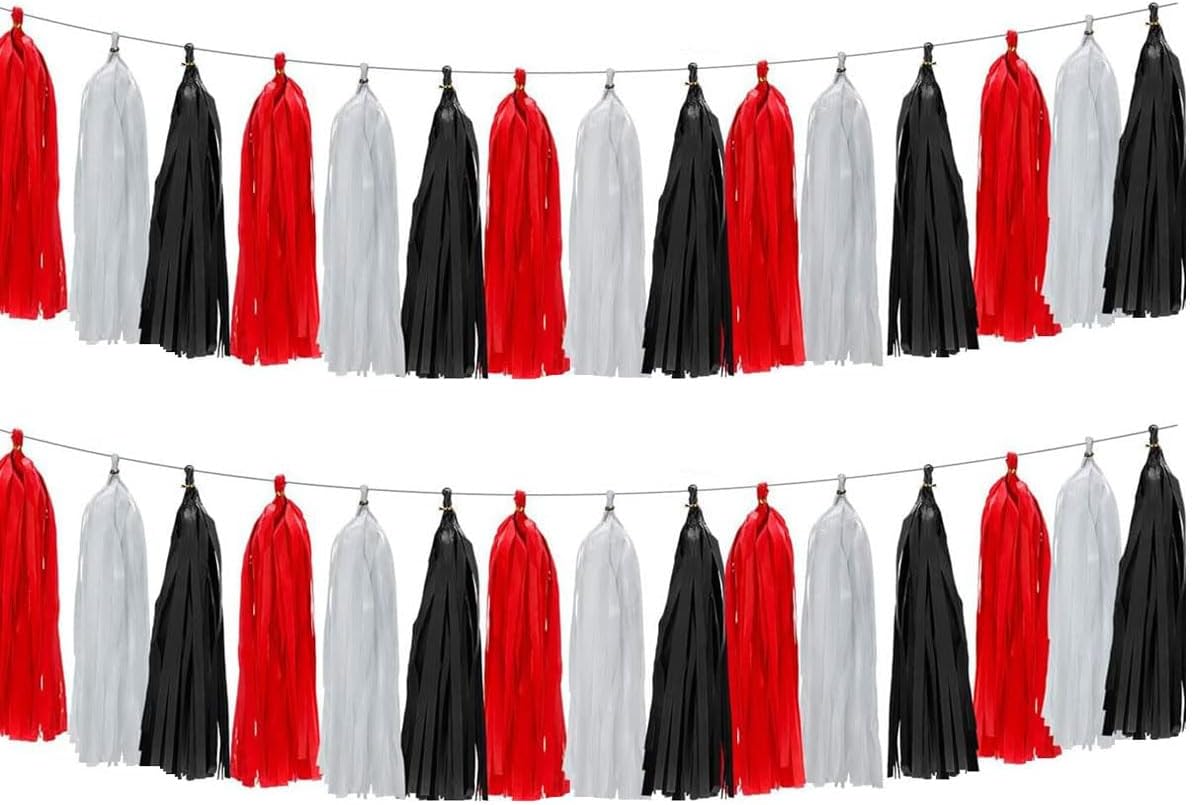 Amazon.com: 6 Pack 6 Feet Foil Fringe Garland Metallic Tassle Banner ...