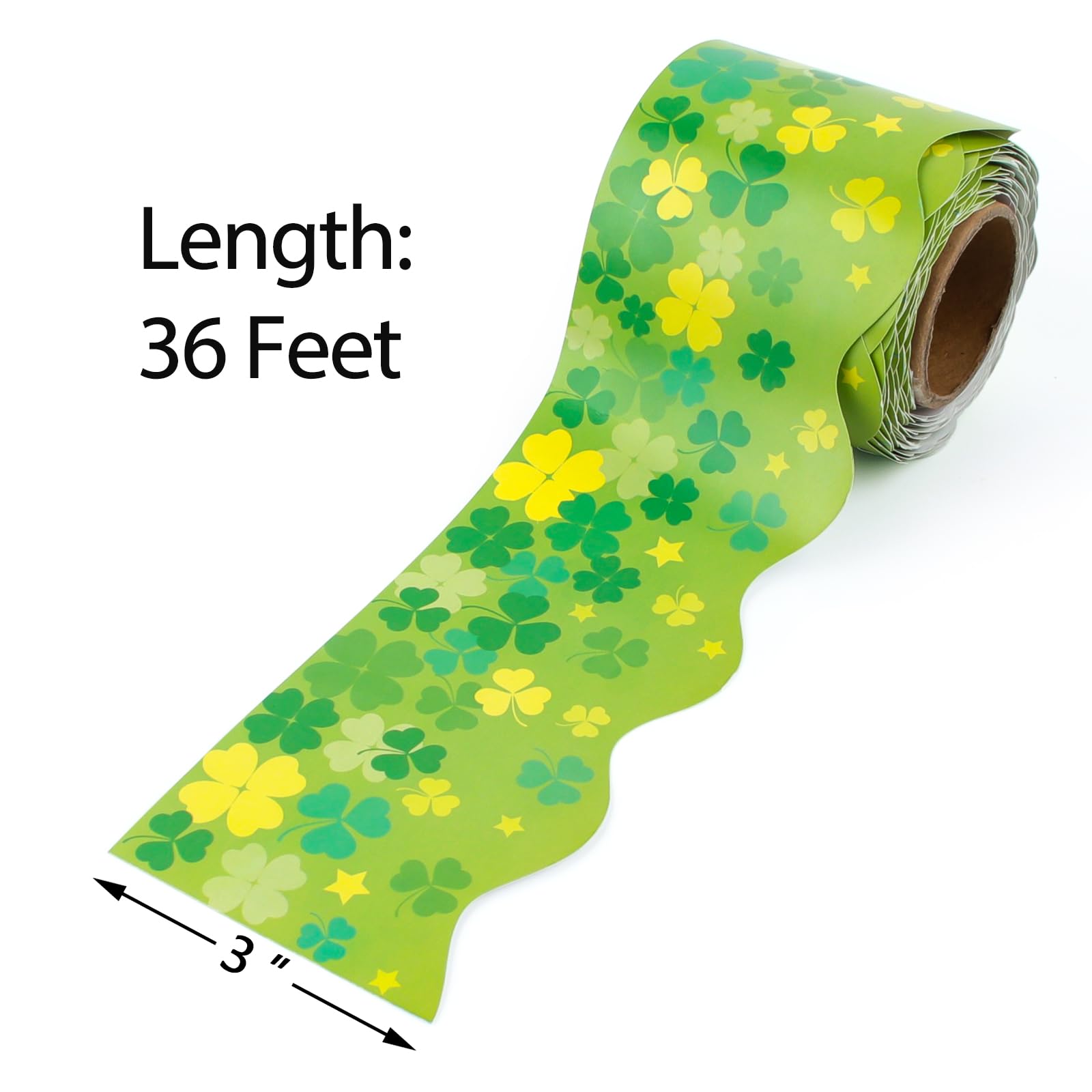 Snapklik.com : 36 Feet Shamrock Border St Patricks Bulletin Board ...