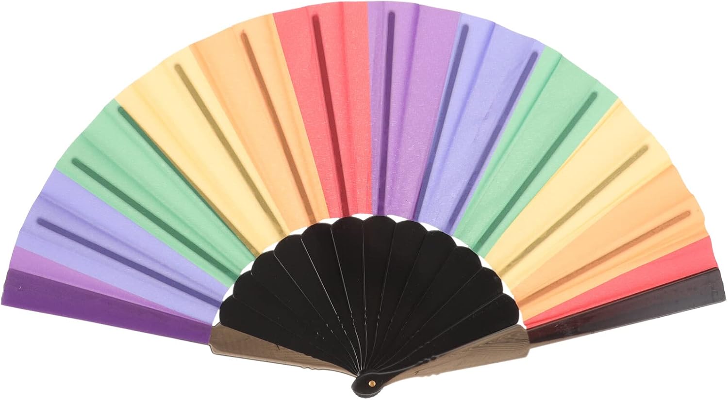 Amazon.com: Rainbow Hand Fans Rainbow Fans Folding Colorful Fan Lgbt ...