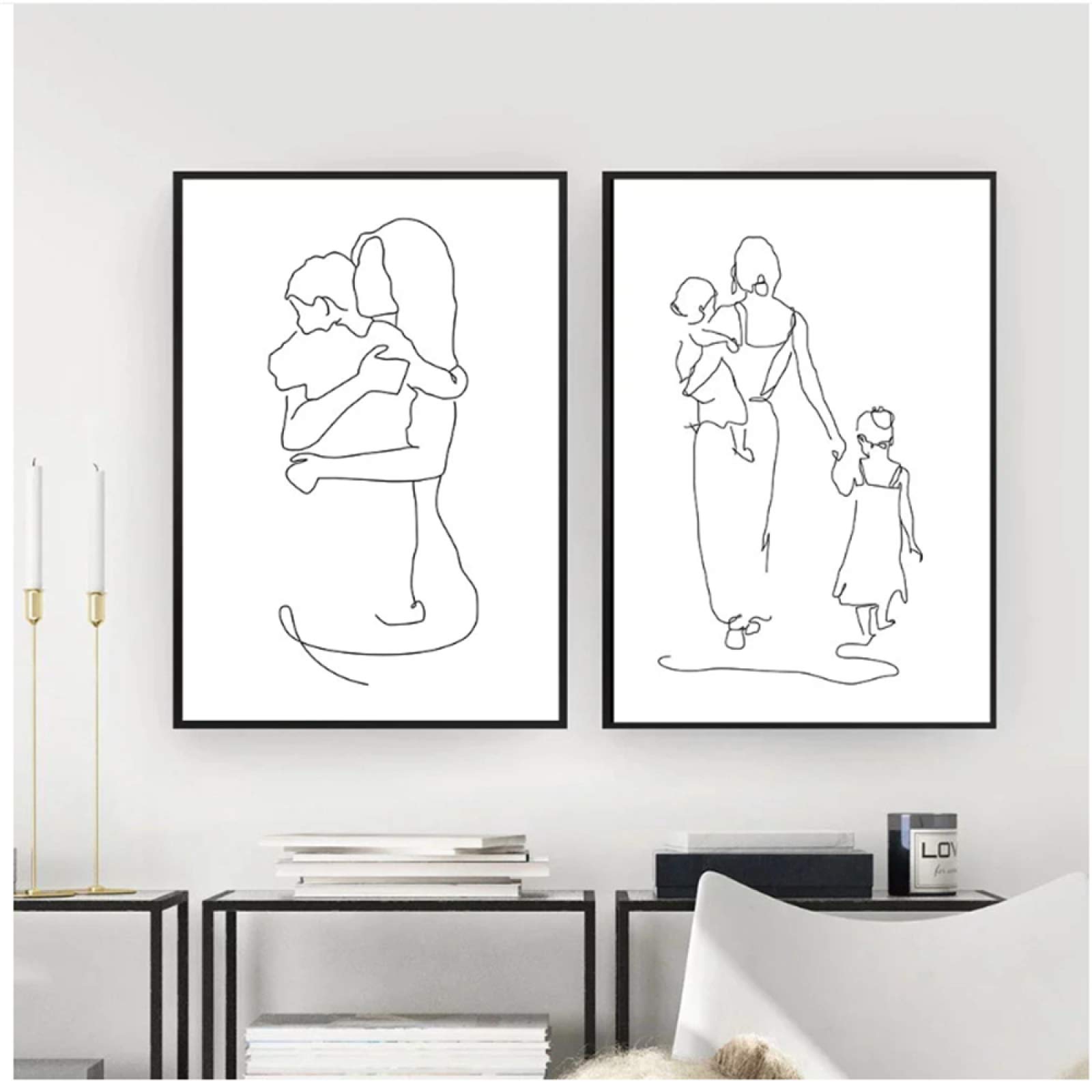 Mother And Son Drawing