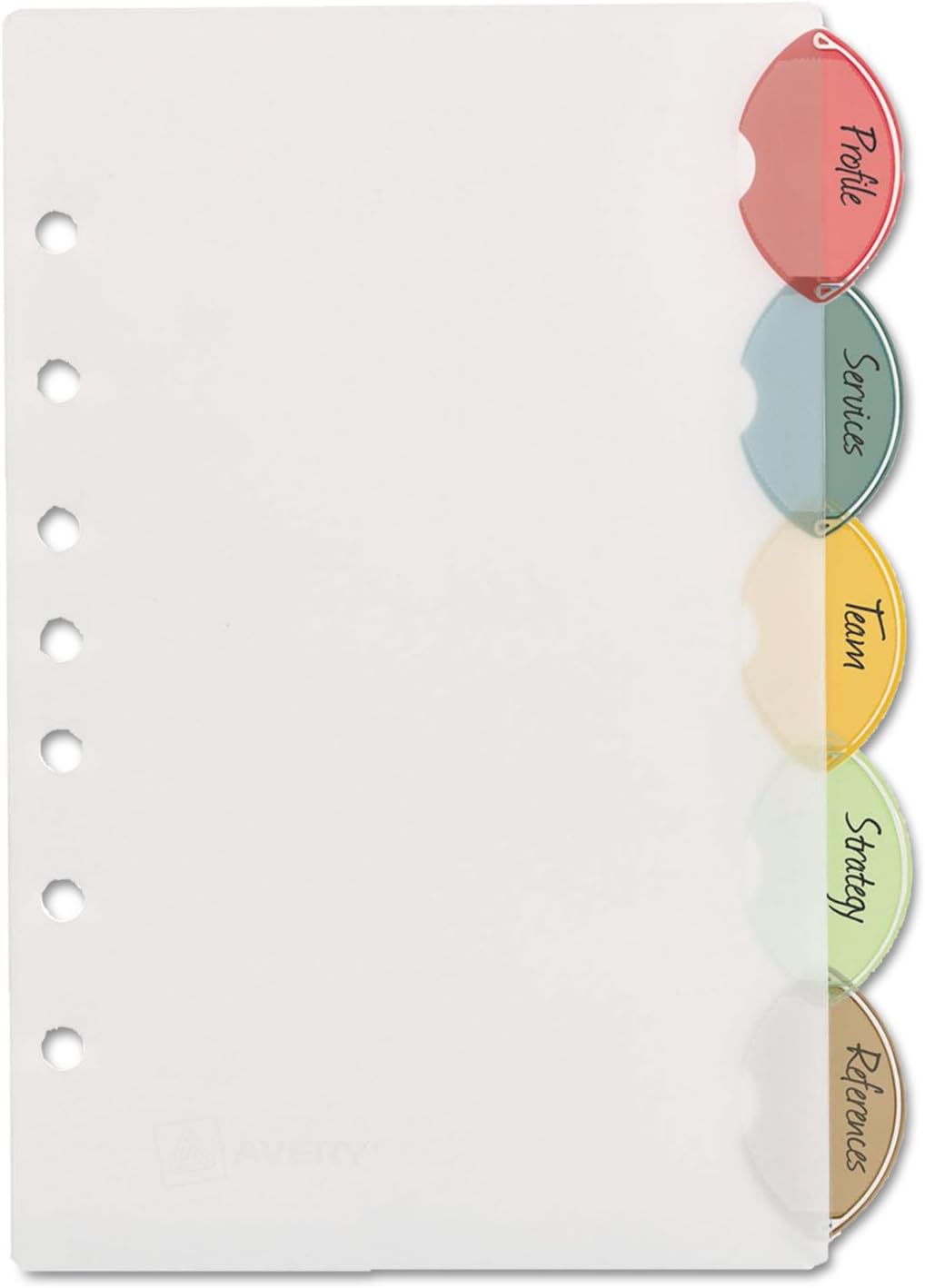 Amazon.com : Avery 11118 Mini Dividers, 5/ST, 5-1/2-Inch x8-1/2-Inch, 7 ...
